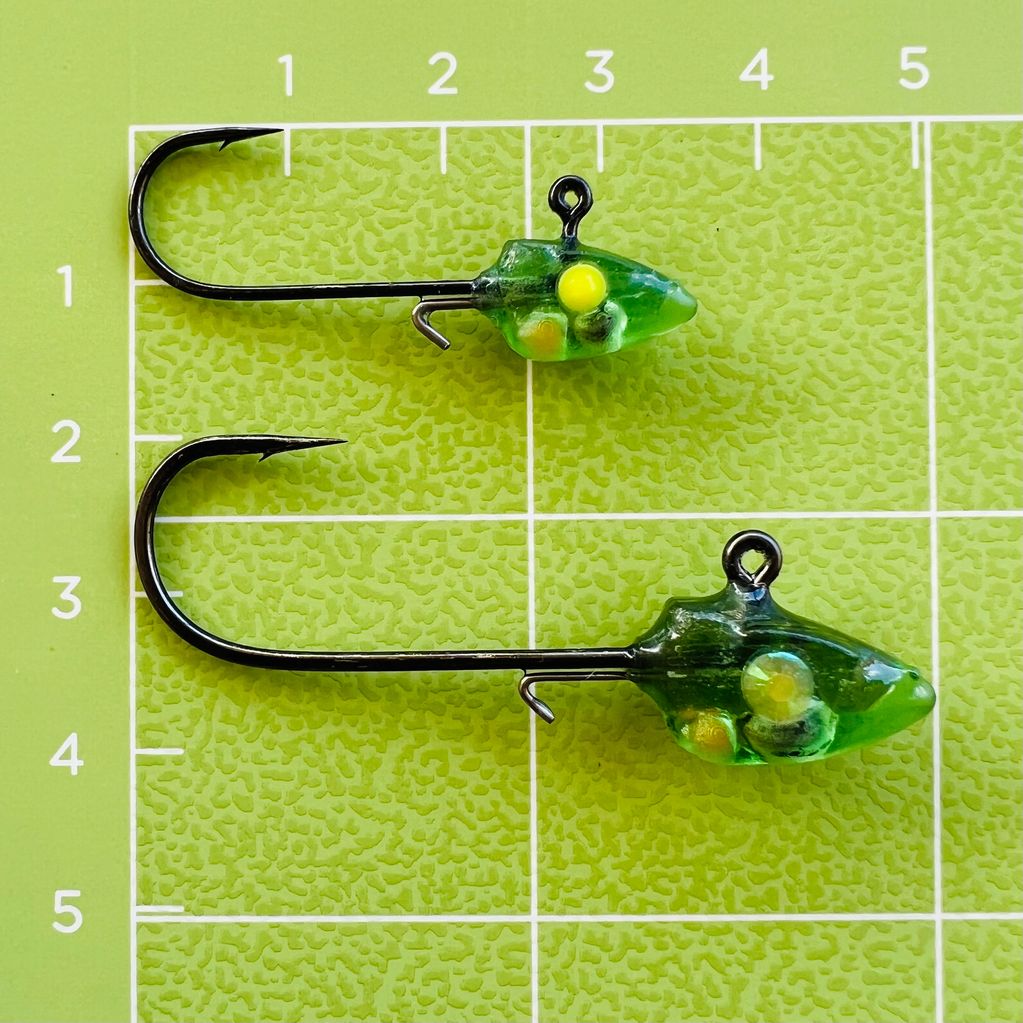 Starlotackle - Size Guide for Resin Jig Heads, Finesse Fishing, Soft ...